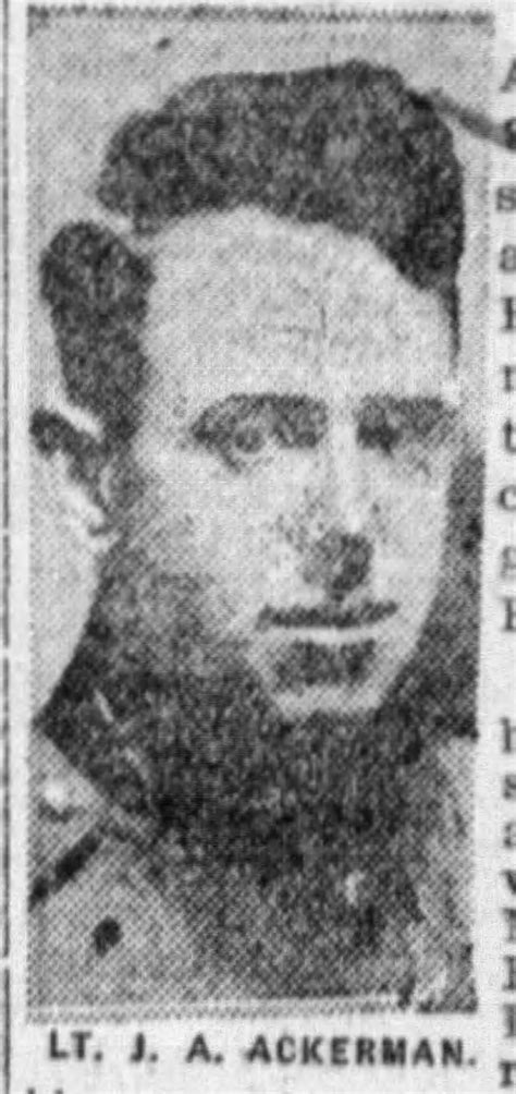 1lt James Alan Ackerman 1895 1918 Find A Grave Memorial