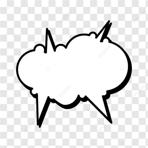 Illustration Of A Text Box Or Comic Bubble With Simple Shape That Is