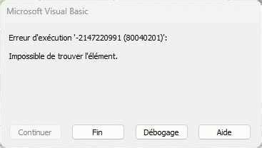 Finalisation Fichier VBA Questions Codage Bugs