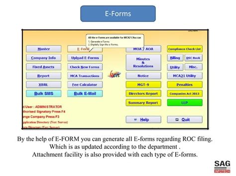 MCA E Filing Software PDF