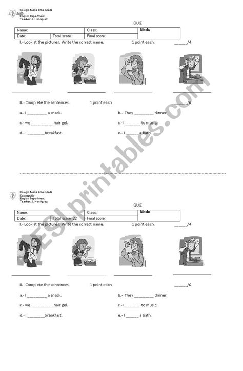 Daily Routine Quiz ESL Worksheet By Jhenriquez Daily Routine Quiz ESL Worksheet By Jhenriquez