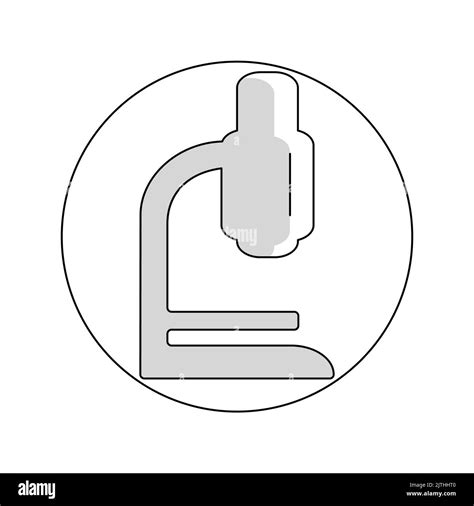 Round Template Medical Microscope Research Icon Medical Design Element