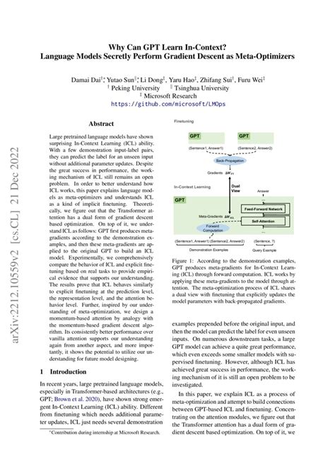 Why Can Gpt Learn In Context Language Models Secretly Perform Gradient