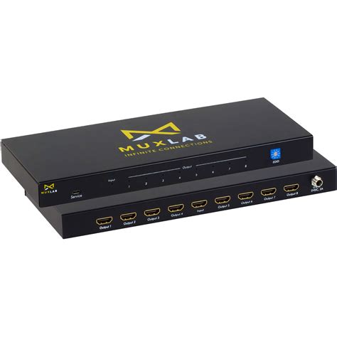 MuxLab 1 X 8 UHD 4K HDMI Splitter 100507 B H Photo Video