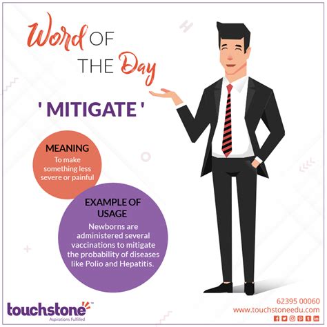Touchstone Edu Word Of The Day Mitigate Meaning To