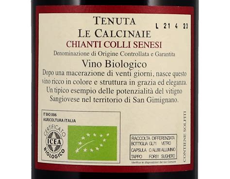 Chianti Colli Senesi Tenuta Le Calcinaie Simone Santini 2022