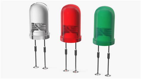 Round Light Emitting Diode Soldered Set 3d Model 29 3ds Blend C4d