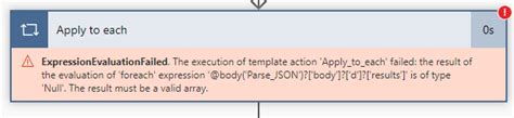 Solved Apply To Each The Result Must Be A Valid Array Power Platform