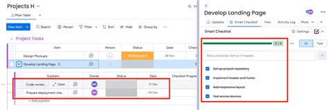 Create Subitem On Item Checklist Completion Documentation Smart