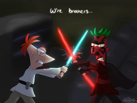Phineas And Ferb Star Wars Ferb Darth Maul