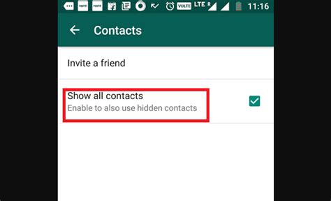 How To Enable Disable Hidden Contacts In WhatsApp