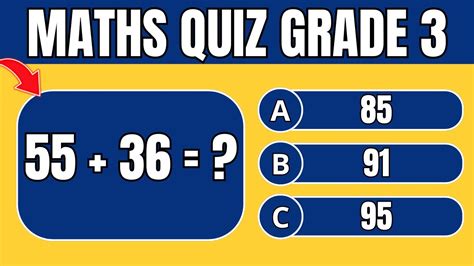Ultimate Maths Quiz For Grade 3 Very Hard Questions And Answers 🧠