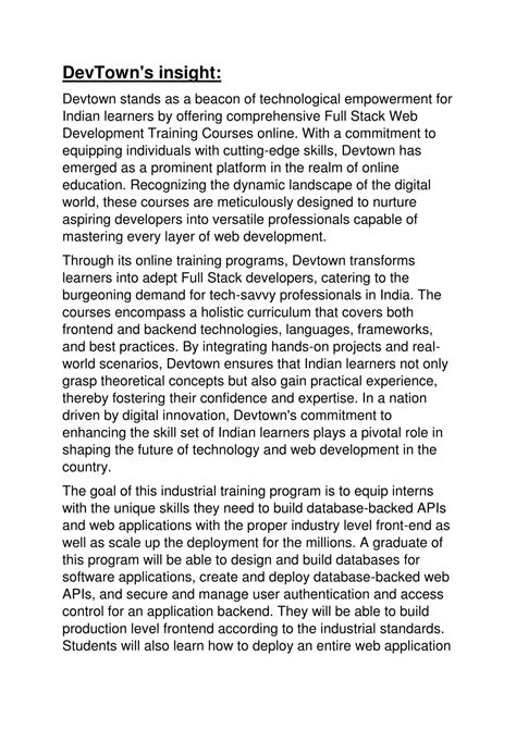 Ppt Devtown Full Stack Web Development Program Powerpoint Presentation Id12608744