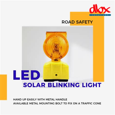 Road Safety Led Solar Blinking Light Lazada