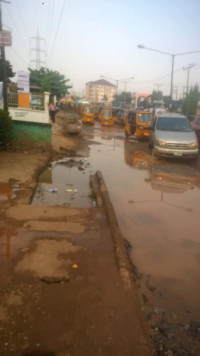 Bad Road At Nnpc Junction Ejigbo Lagos Daily Nightmare Of Road Users