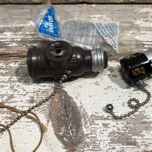 NOS Electrical Socket Adapter Chain Pull Set Of Two Etsy
