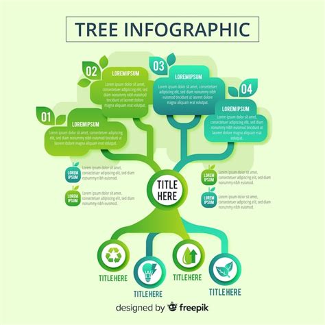 Free Vector Tree Infographic Background