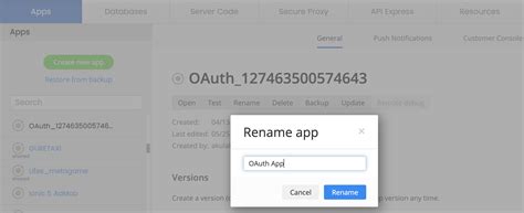 Oauth App Template