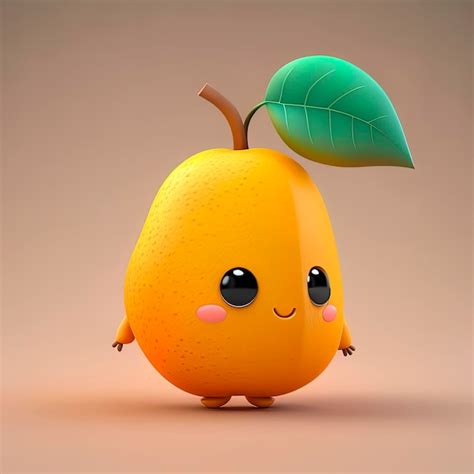 Premium Photo Adorable Lemon Animated Character
