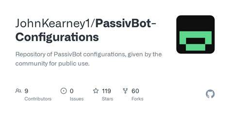 GitHub JohnKearney1 PassivBot Configurations Repository Of PassivBot Configurations Given By