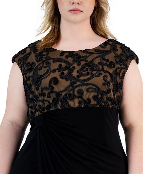 Connected Plus Size Lace Bodice Sheath Dress Macys