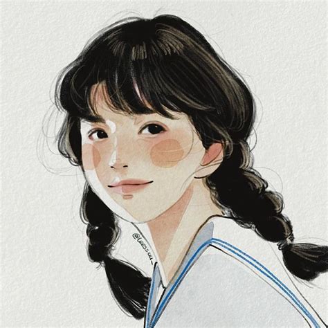 혜린 On Instagram Smile ☀️ Art Illustration Procreate Ipadpro Ilustrasi Gambar Sketch