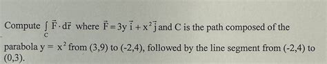 solved compute ∫c﻿vec f dvec r ﻿where
