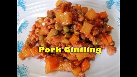How to cook Pork Giniling - YouTube
