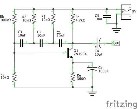 Rc Phase Shift Oscillator Using Bjt Circuit Diagram