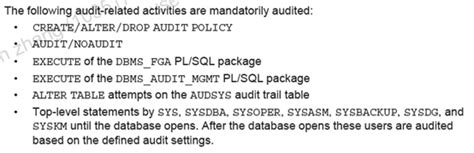 9 实施oracle审计 audit trail property csdn博客