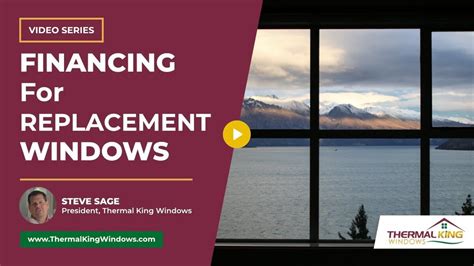 Can I Get Financing For Replacement Windows