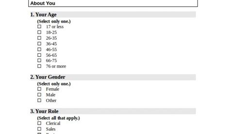 Questionnaire Layout Template Questionnaire Template Word 11 Free Word Document Williamson