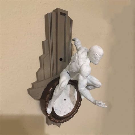 Spiderman Wall Clock 3d Model Ready To Print Stl