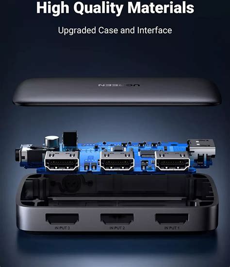 UGREEN HDMI Switcher 3 IN 1 OUT 4K TheShop Pk