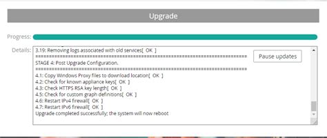 Discovery After Upgrade The Ui Is Stuck At The Message Upgrade