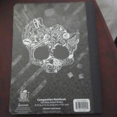 Monster High Notebook Has Some Creases And A Stain Depop
