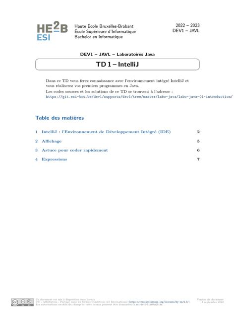 Labo Java 01 Introduction Pdf Java Langage De Programmation Environnement De Développement