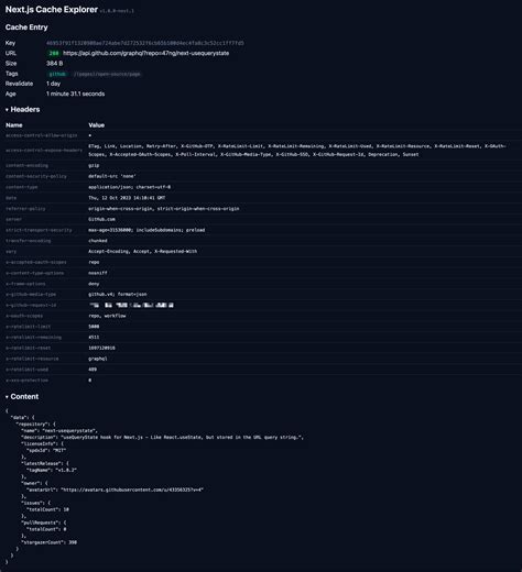 GitHub 47ng Next Cache Explorer Navigate And Debug The Next Js Data Cache
