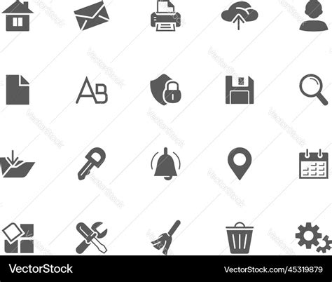 Interface Buttons Set Royalty Free Vector Image