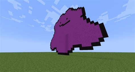Ditto Pokémon Pixel Art Minecraft Project