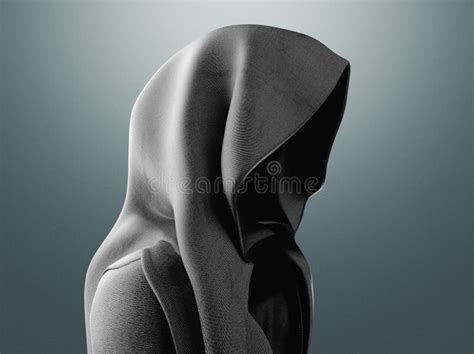 Hoodie Solitude Loneliness 3d Render Illustration Stock Illustration