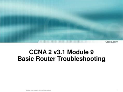 Ppt Basic Router Troubleshooting Methods And Tools Powerpoint