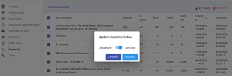 Keywords Bulk Activate Deactivate Boxify FBL Learning Center