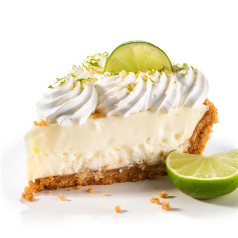 Premium Photo Delicate Key Lime Pie Slice A Refreshing Twist On A