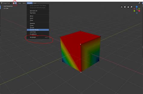 a way of setting individual vertices weights colors user feedback