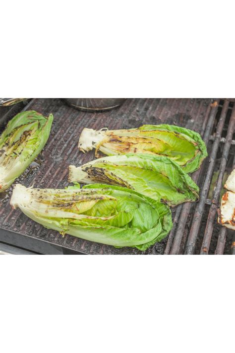 Grilled Romaine Salad With Avocado Lime Dressing The Garden Kitchen