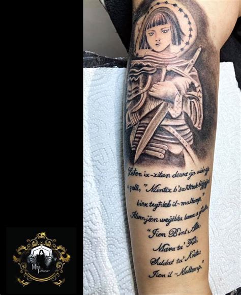 St Joan Of Arc Tattoo