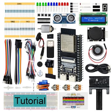 Freenove Super Starter Kit For Esp32 S3 Wroom Cam Dual Core 32 Bit 240 Mhz Ebay