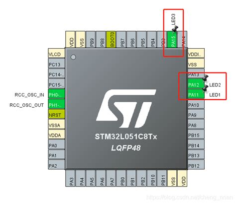 Stm32l051使用hal库操作实例（1） 点亮ledgpio例程stm32l051 Csdn博客