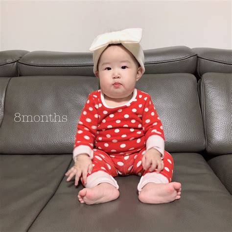 엄마표 개월별 셀프 성장사진♥️ 네이버 블로그